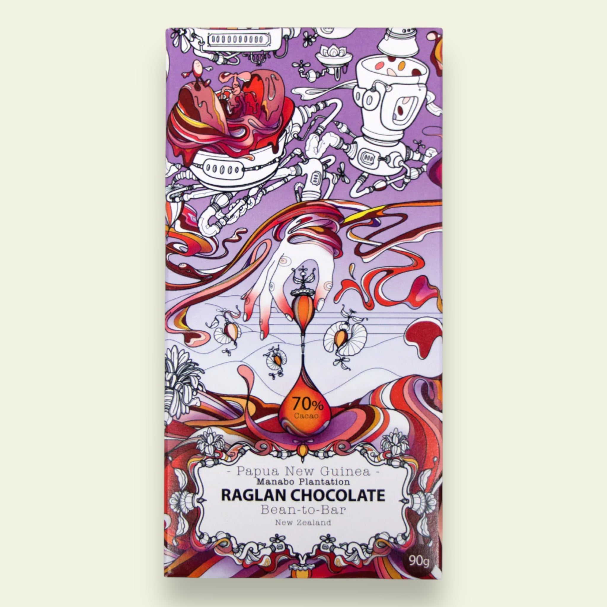 Raglan Single Origin Papua New Guinea 70% Dark Chocolate Bar