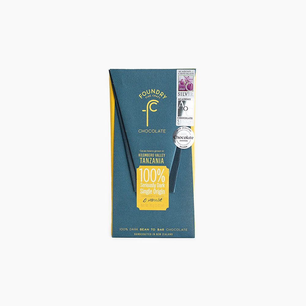 Foundry Single Origin Tanzania 100 Dark Chocolate Bar